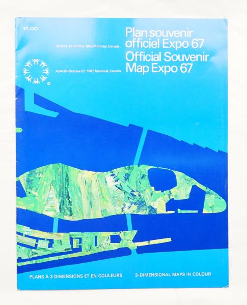 Official Souvenir Map Expo 67 / パージナ / 古本、中古本、古書籍の通販は「日本の古本屋」