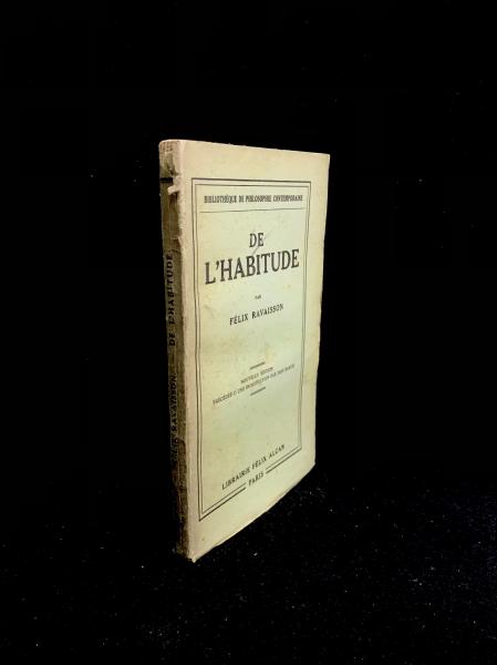 De l'habitude(par Félix Ravaisson) / 古本、中古本、古書籍の通販は「日本の古本屋」