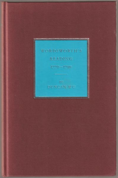 Wordsworth's reading, 1770-1799(Duncan Wu) / 古本、中古本、古書籍の通販は「日本の古本屋」