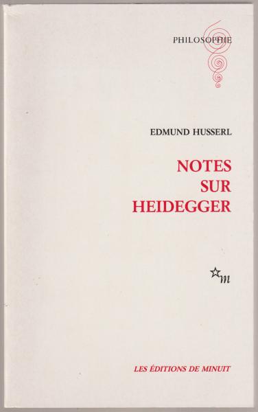 Notes sur Heidegger.(Husserl) / 古本、中古本、古書籍の通販は「日本の古本屋」