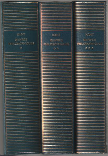 Œuvres philosophiques.(Immanuel Kant) / 河野書店 / 古本、中古本、古書籍の通販は「日本の古本屋」