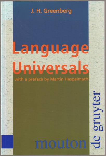 Language universals : with special reference to feature hierarchies(by ...