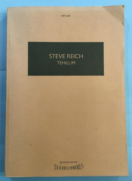 STEVE REICH TEHILLIM 楽譜（スコア）(STEVE REICH スティーブ・ライヒ) / 古本、中古本、古書籍の通販は「日本 ...