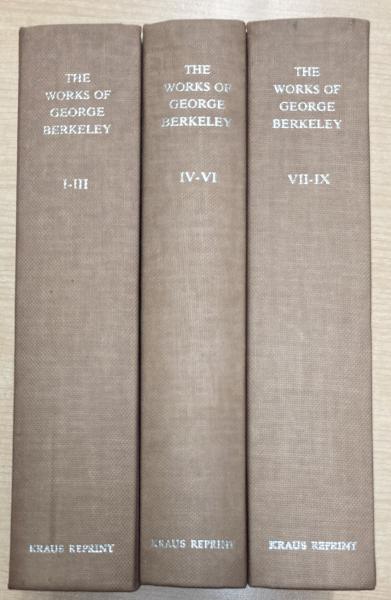 The Works of George Berkeley Bishop of Cloyne 9 Vols. in 3(George ...