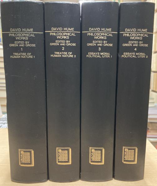 The Philosophical Works in 4 volumes(David Hume ; edited by Thomas Hill ...