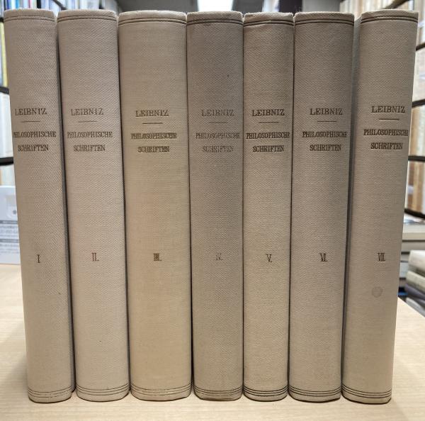 Die Philosophischen Schriften von Gottfried Wilhelm Leibniz Bd.1-7(G.W ...