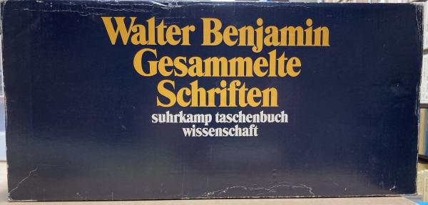 Walter Benjamin Gesammelte Schriften 7 Bande in 14 Teilbanden(Walter ...