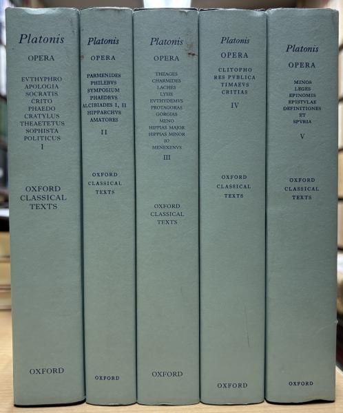 Platonis Opera in 5 vols. (Oxford Classical Texts)(Platonis ; E.A. Duke ...