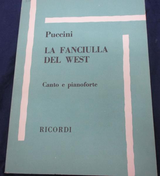 輸入楽譜/ プッチーニ /西部の娘/ ヴォーカルスコア/ Giacomo Puccini / La Fanciulla del West/サイズ約縦27cm×横20cm/ / ブックサーカス ...