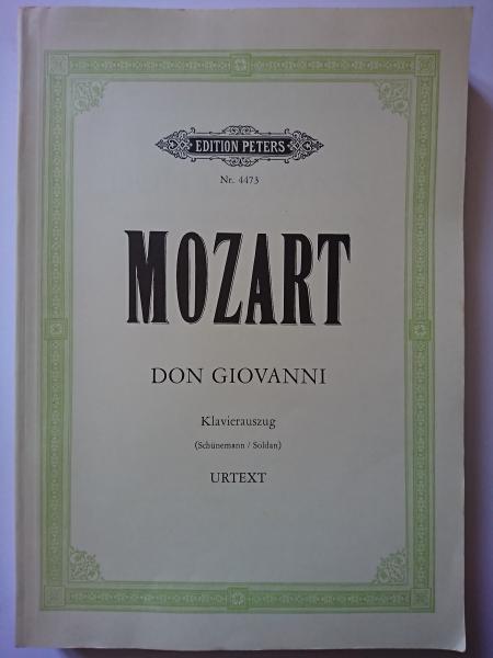 【楽譜】 MOZART DON GIOVANNI 〈EDITION PETERS Nr.4473〉 / 古本、中古本、古書籍の通販は「日本の古本屋」