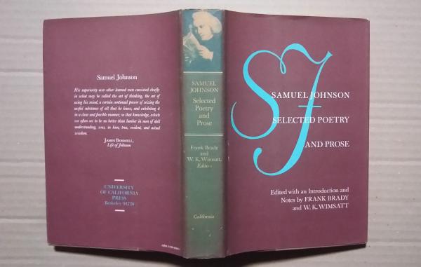 Samuel Johnson-Selected Poetry and Prose(Samuel Johnson/Frank Brady and ...