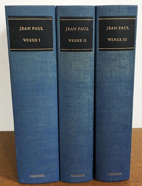 ドイツ語文学洋書 ジャン・パウル著作集 全3巻揃 【Jean Paul Werke in drei Bänden】(Jean Paul ...