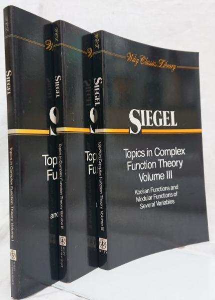 【数学洋書】Topics in Complex Function Theory VolumeⅠⅡⅢ(C.L.SIEGEL) / 吉岡書店 / 古本、中古本、古書籍の通販は「日本の古本屋」