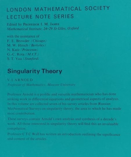 【数学洋書】Singularity Theory Selected Papers (V.I.Arnold) / 吉岡書店 / 古本、中古本、古 ...