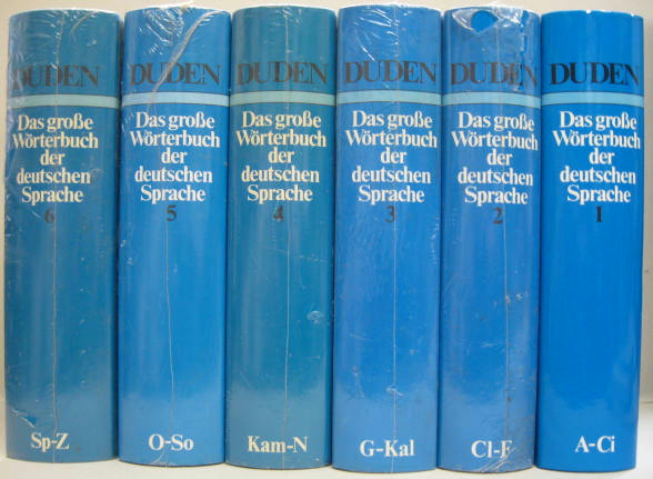 Duden - Das große Wörterbuch der deutschen Sprache ドイツ語辞典 全6巻 ...