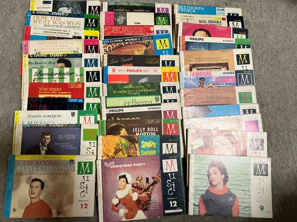 Music Monthly（ミュージック・マンスリー） №95～131（96、99、107の3冊欠） 34冊 1961～1963年 / 文藝堂 ...