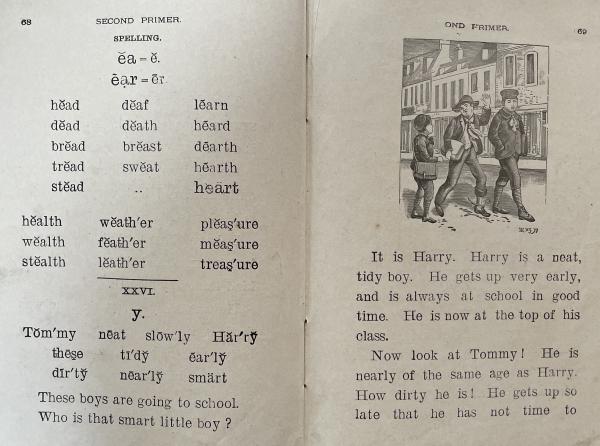 Second Primer 文部省検定済尋常中学校及高等小学校生徒用外国語教科書 Kinkodo Series of English Text ...